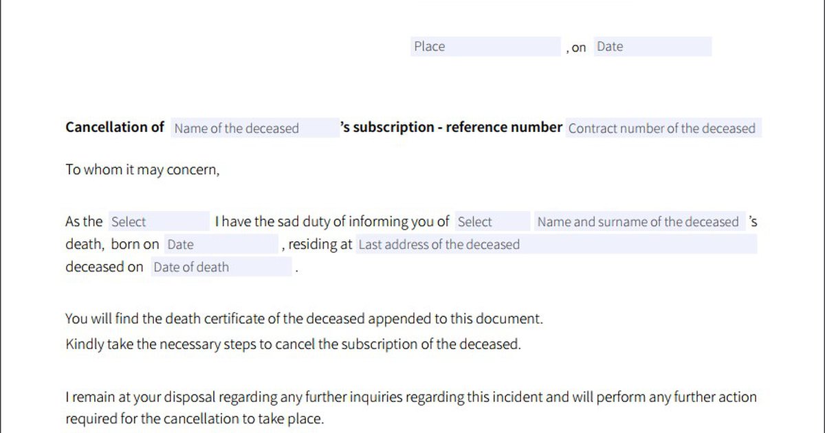 Notification of death · Templates and wizards · tooyoo